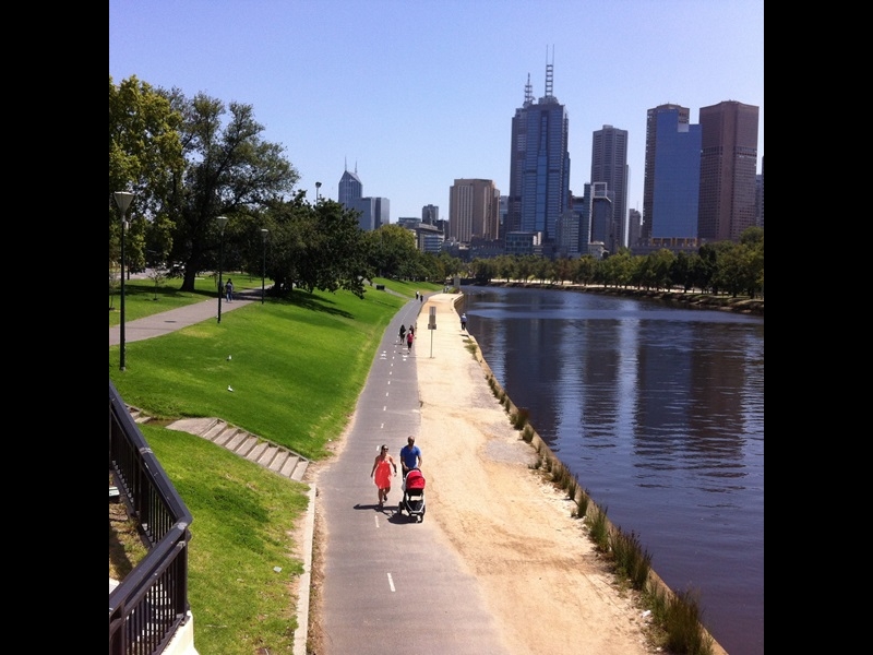 Princes Bridge Yarra River loop - Walking Maps
