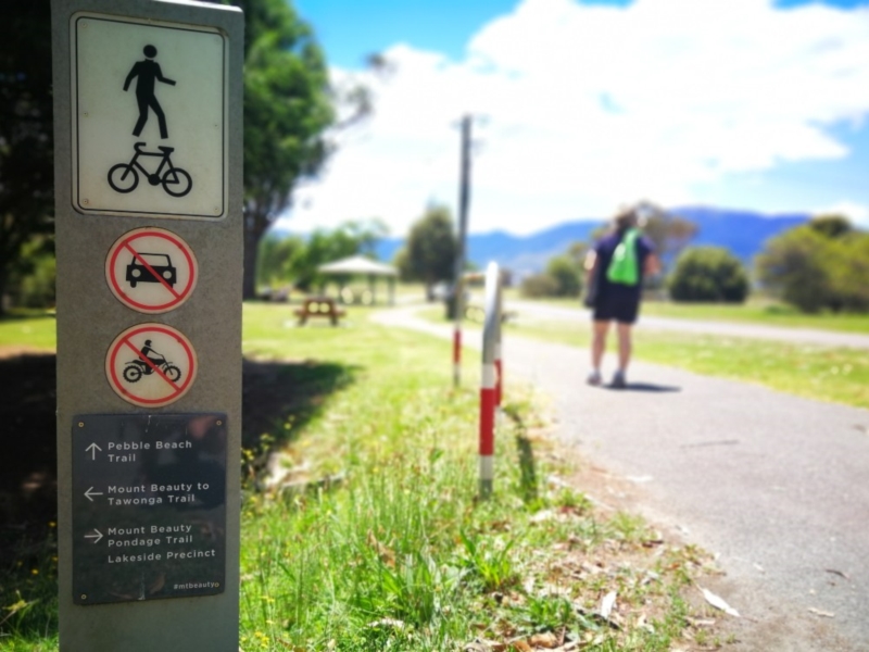 Mount Beauty Pebble Beach river walk - Walking Maps