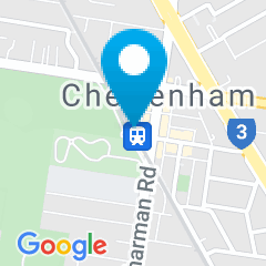 Cheltenham Station to Cheltenham Park - Walking Maps